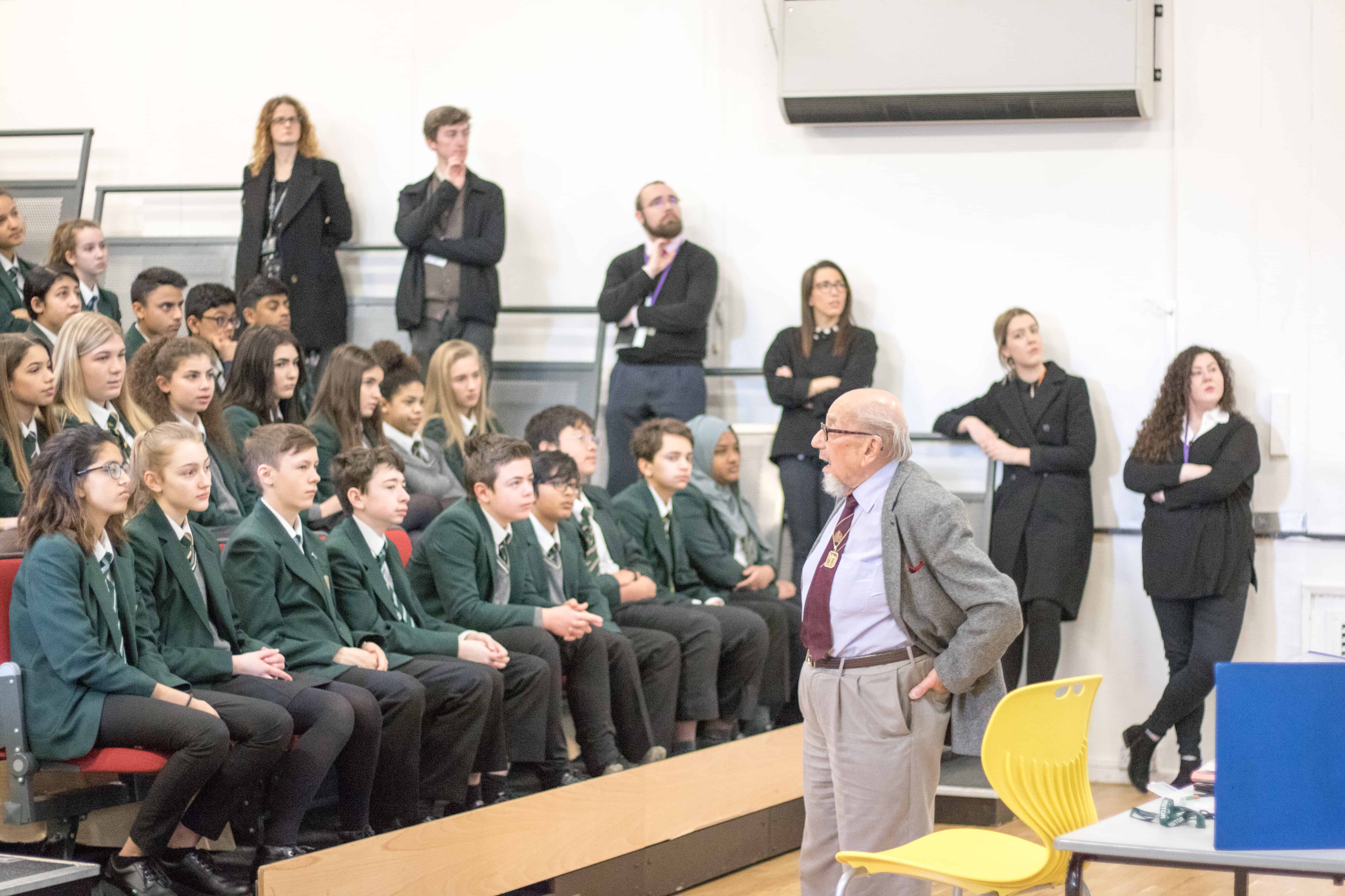 BMS News - Harry Bibring’s visit to Bushey Meads School