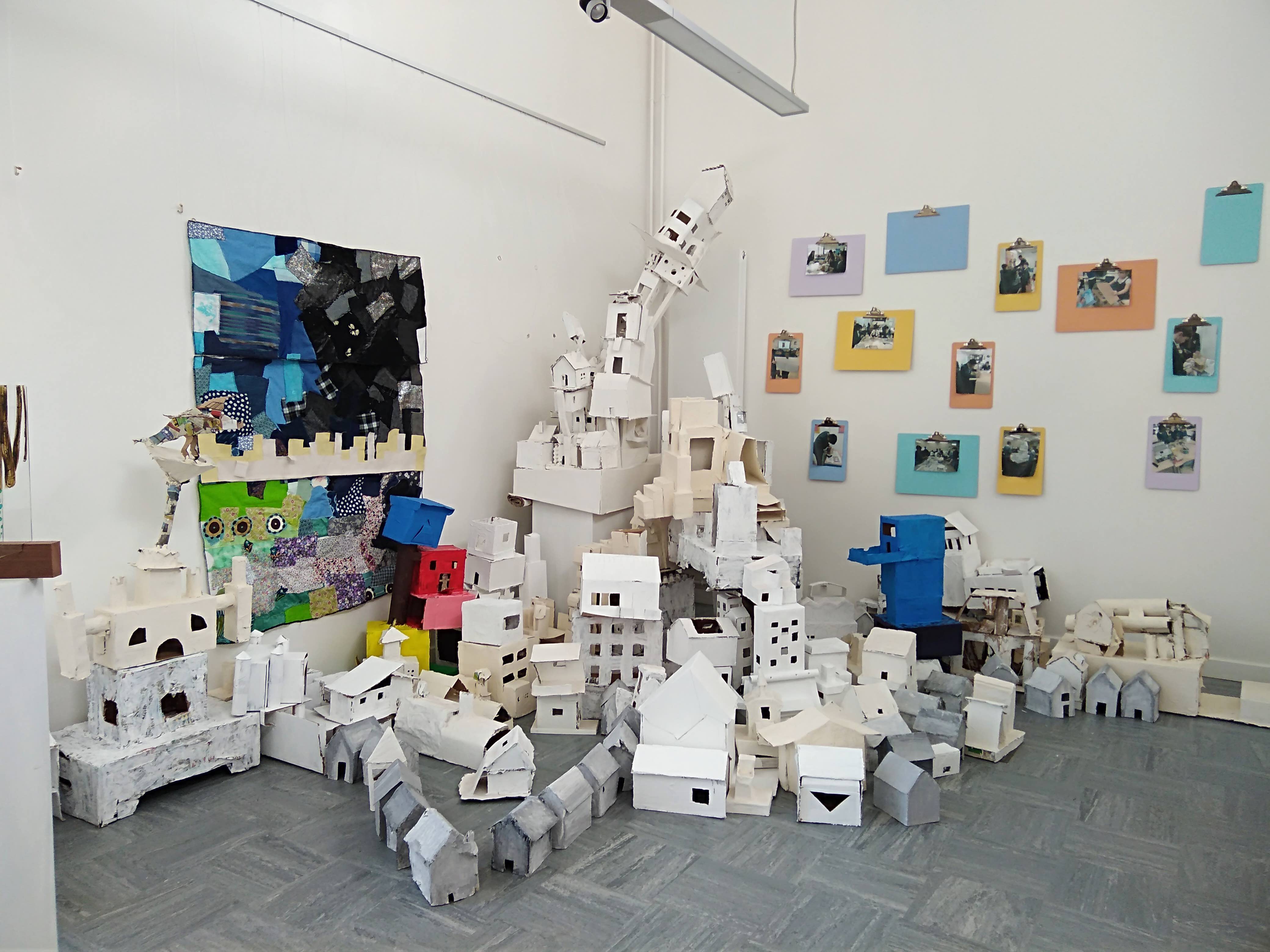 BMS News - Cross collaborative artwork takes shape in the gallery