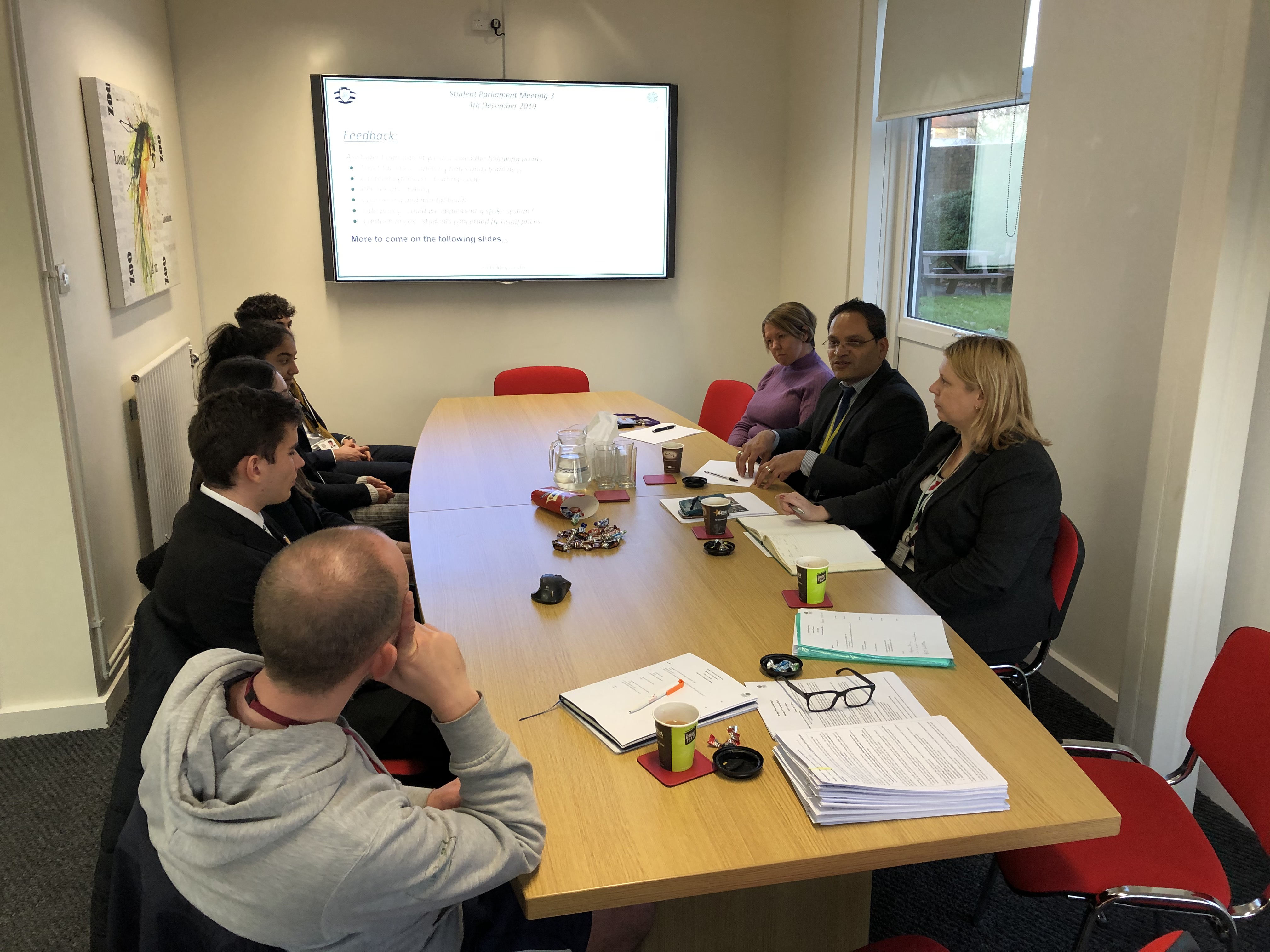 BMS News - Senior Student Leadership meets Senior Leadership Team