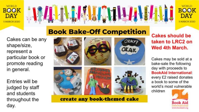 BMS News - World Book Day Bake-Off Competition - Weds 4th March!